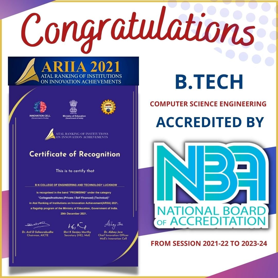 BNCET - BNCET Best B.Tech College in Lucknow